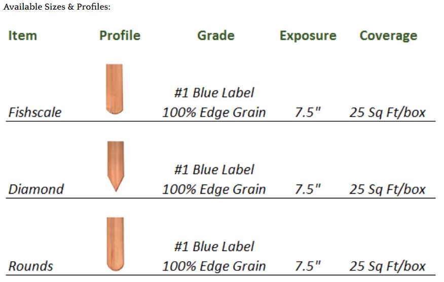 Cedar Shakes & Shingles